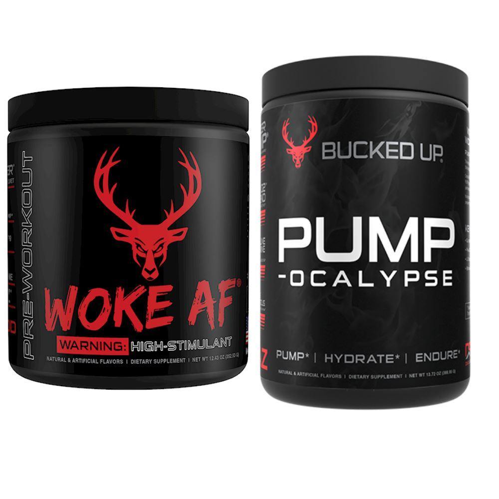 Woke AF & Pump-Ocalypse Pre Workout STACK - 30 Servings Each – DAS Lab