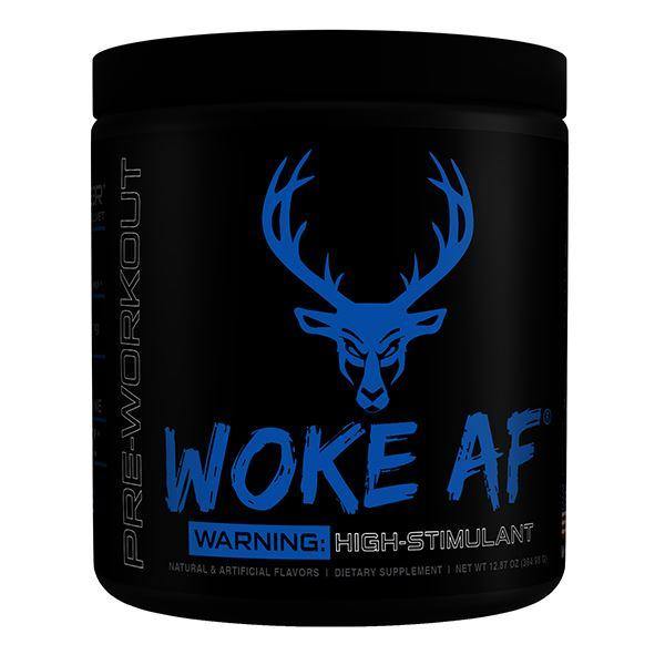 Woke AF Pre Workout – Blue Raz – 30 Servings - Bucked Up